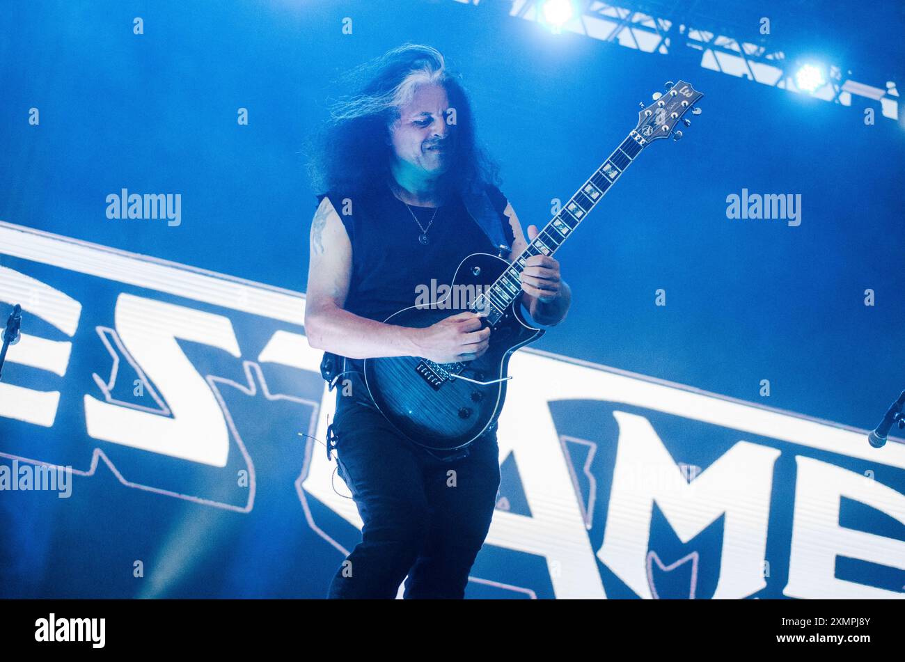 Alex Skolnick of Testament performing at Release Athens Festival in ...