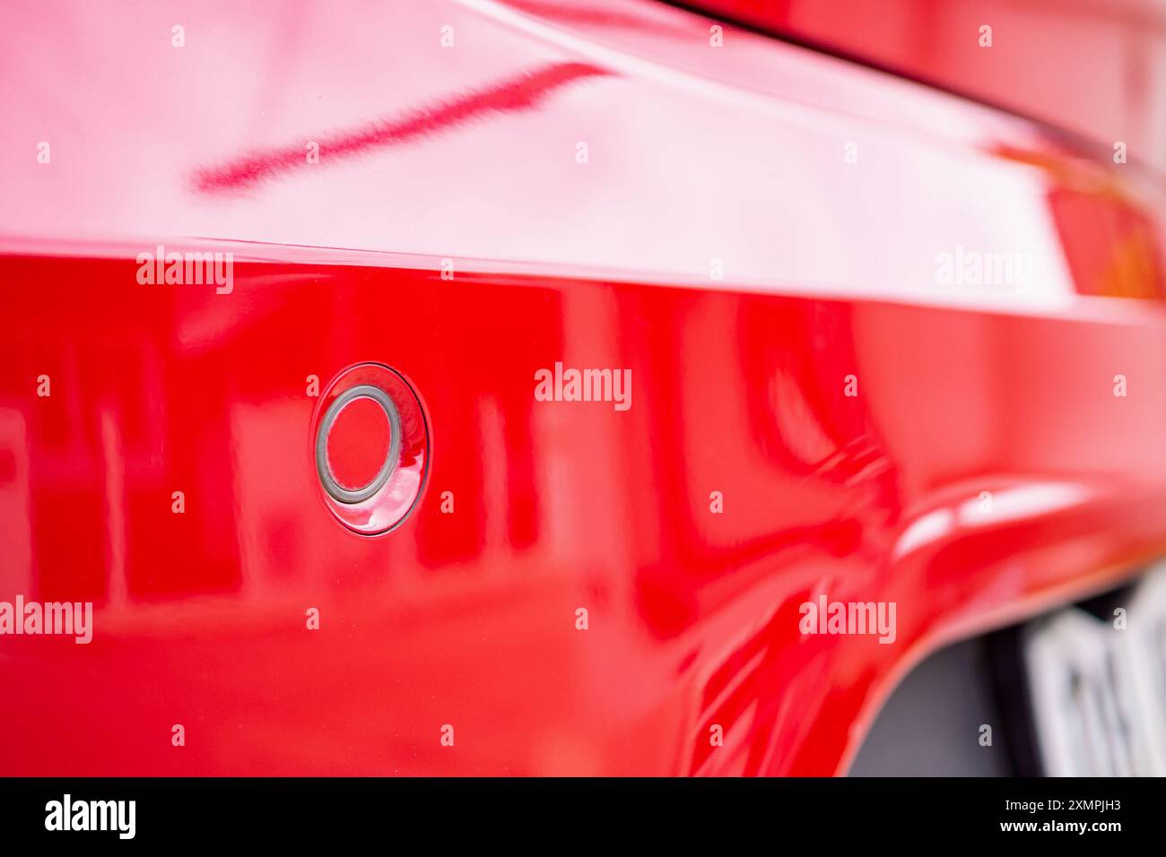 Car parking sensor on rear bumper Stock Photo - Alamy