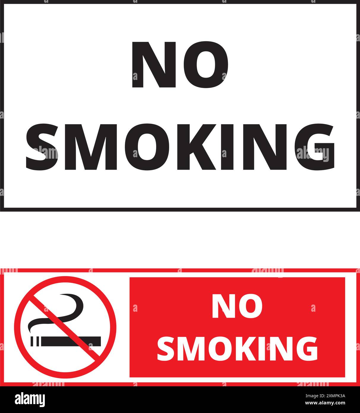 No smoking banners on a white background Stock Vector Image & Art - Alamy