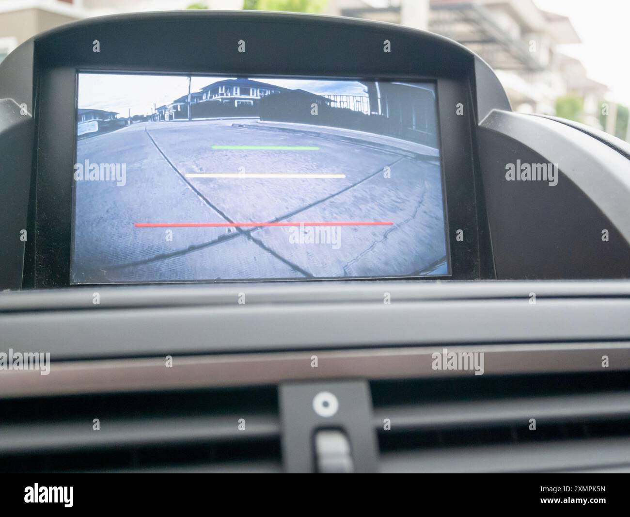 Car rear view video camera screen monitor display Stock Photo - Alamy