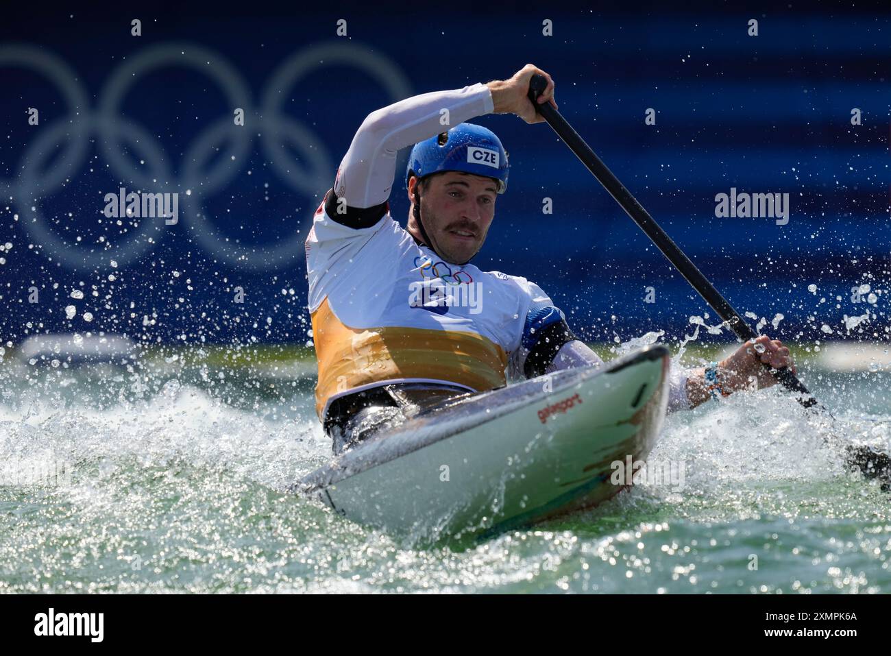 Lukas Rohan of the Czech Republic competes in the men's canoe single ...