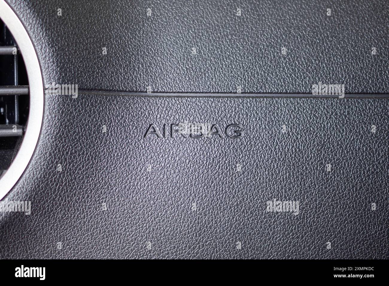 Safety airbag sign in modern car Stock Photo - Alamy