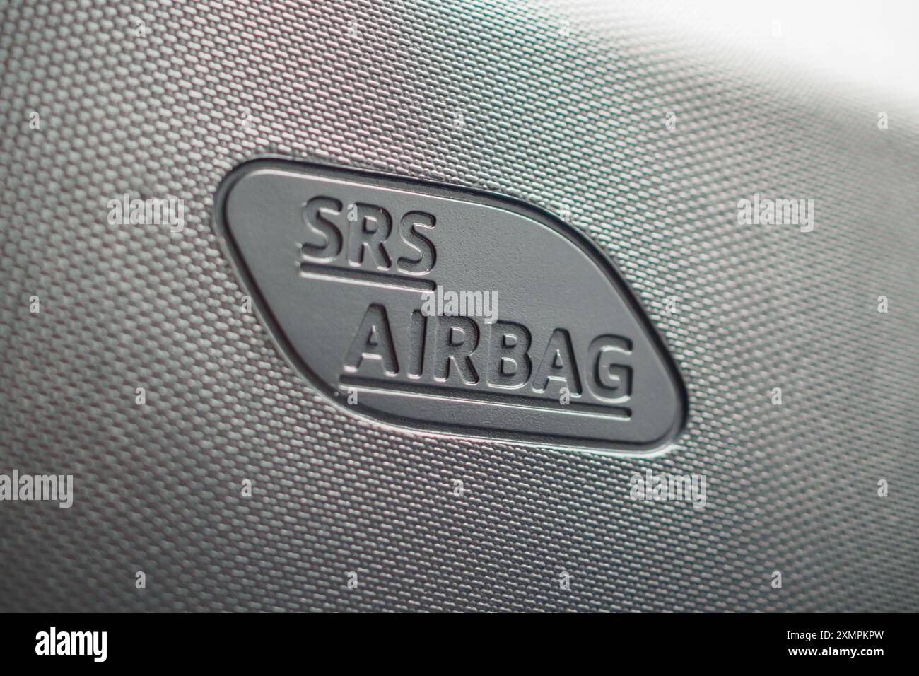 Safety side curtain airbag sign in new modern car Stock Photo - Alamy