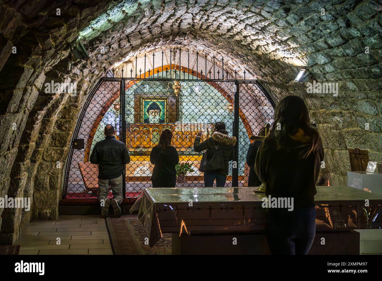 The Saint Charbel Tomb in Aannaya, Lebanon, famous for Maronite priest ...