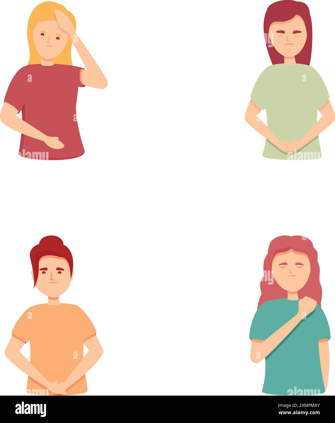 Female woman mental health menopause Stock Vector Images - Alamy