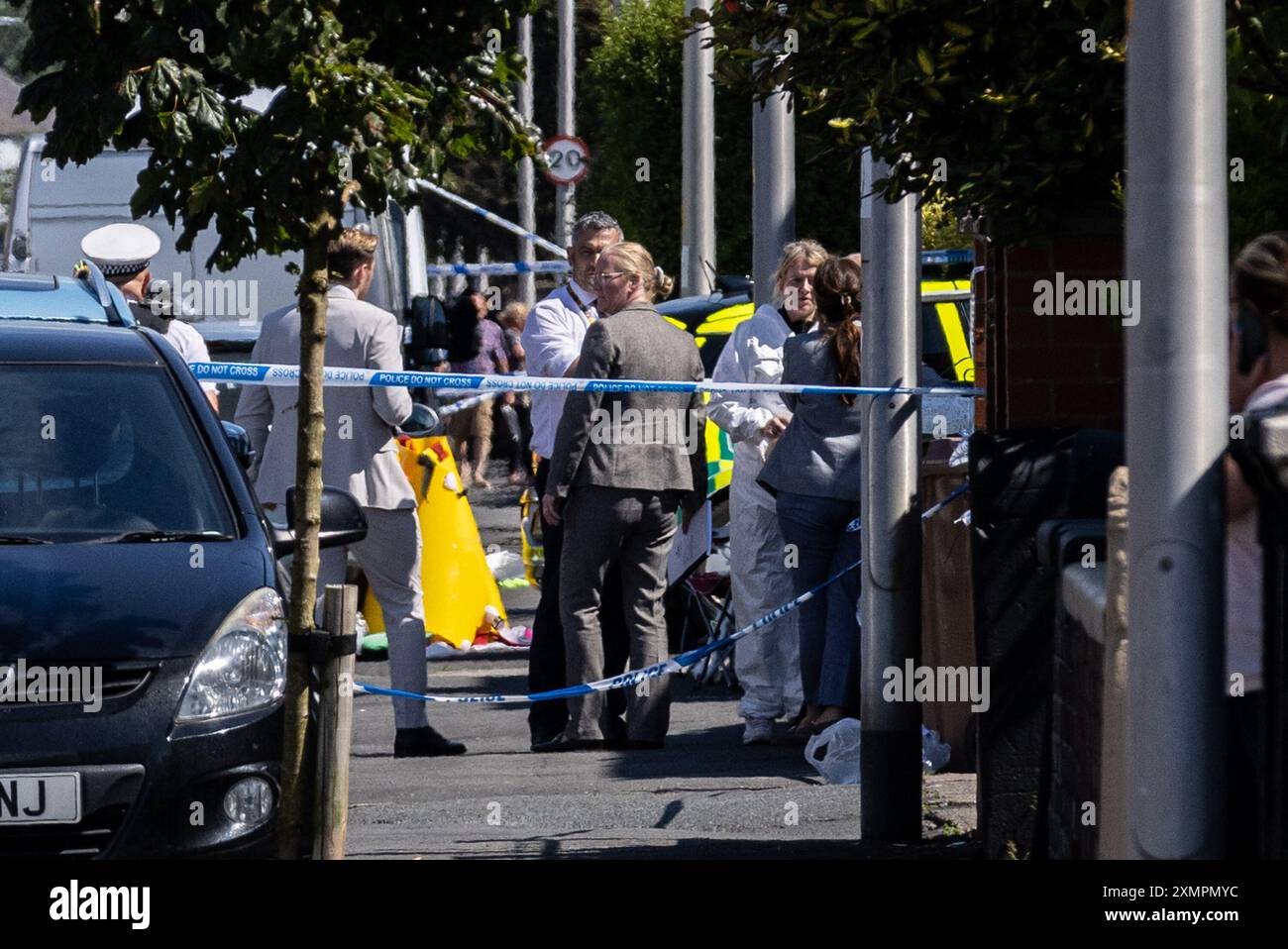 Police on Hart Street Southport, Merseyside, where a man has been ...