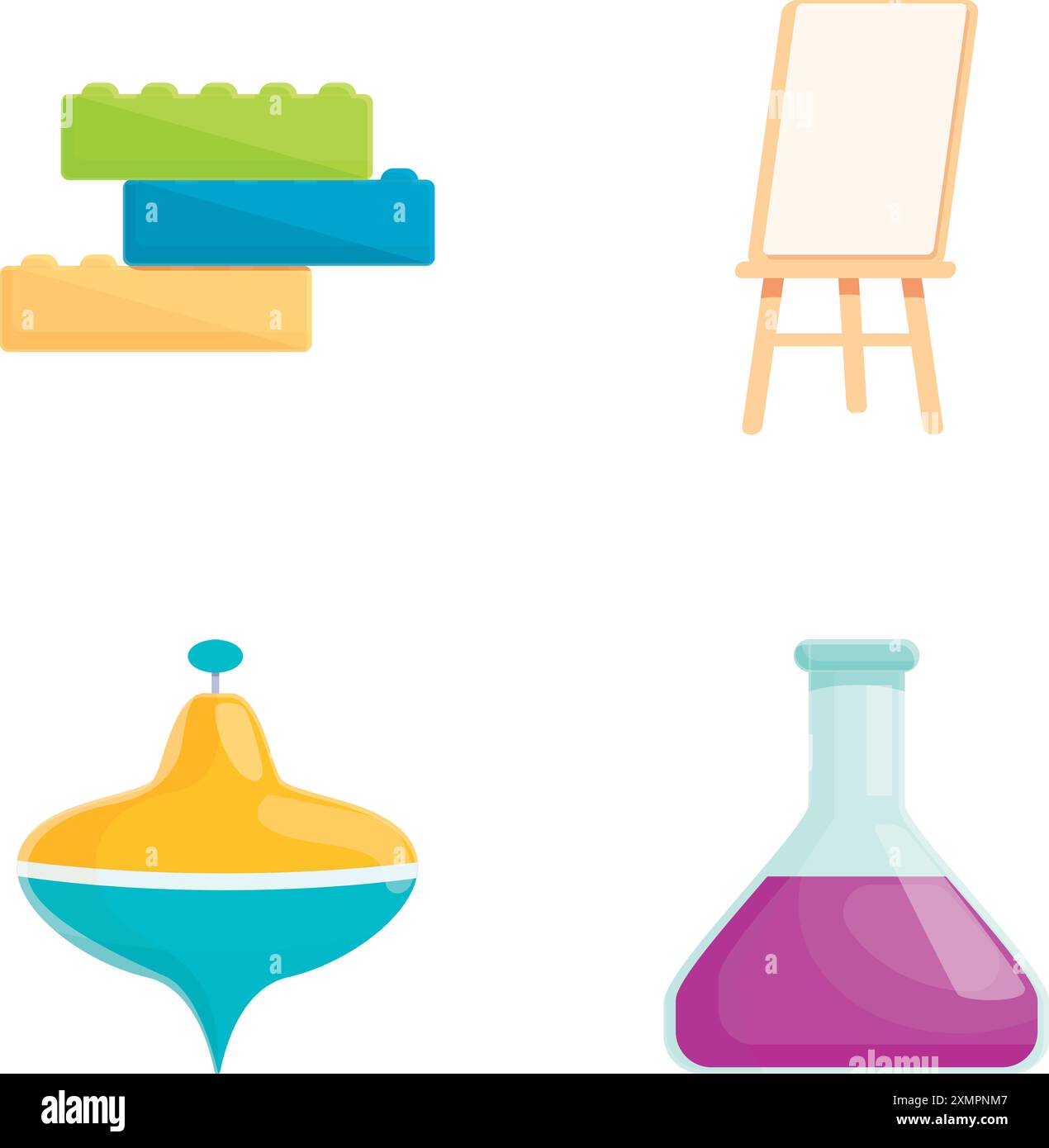 Basic education icons set cartoon vector. Early learning educational ...