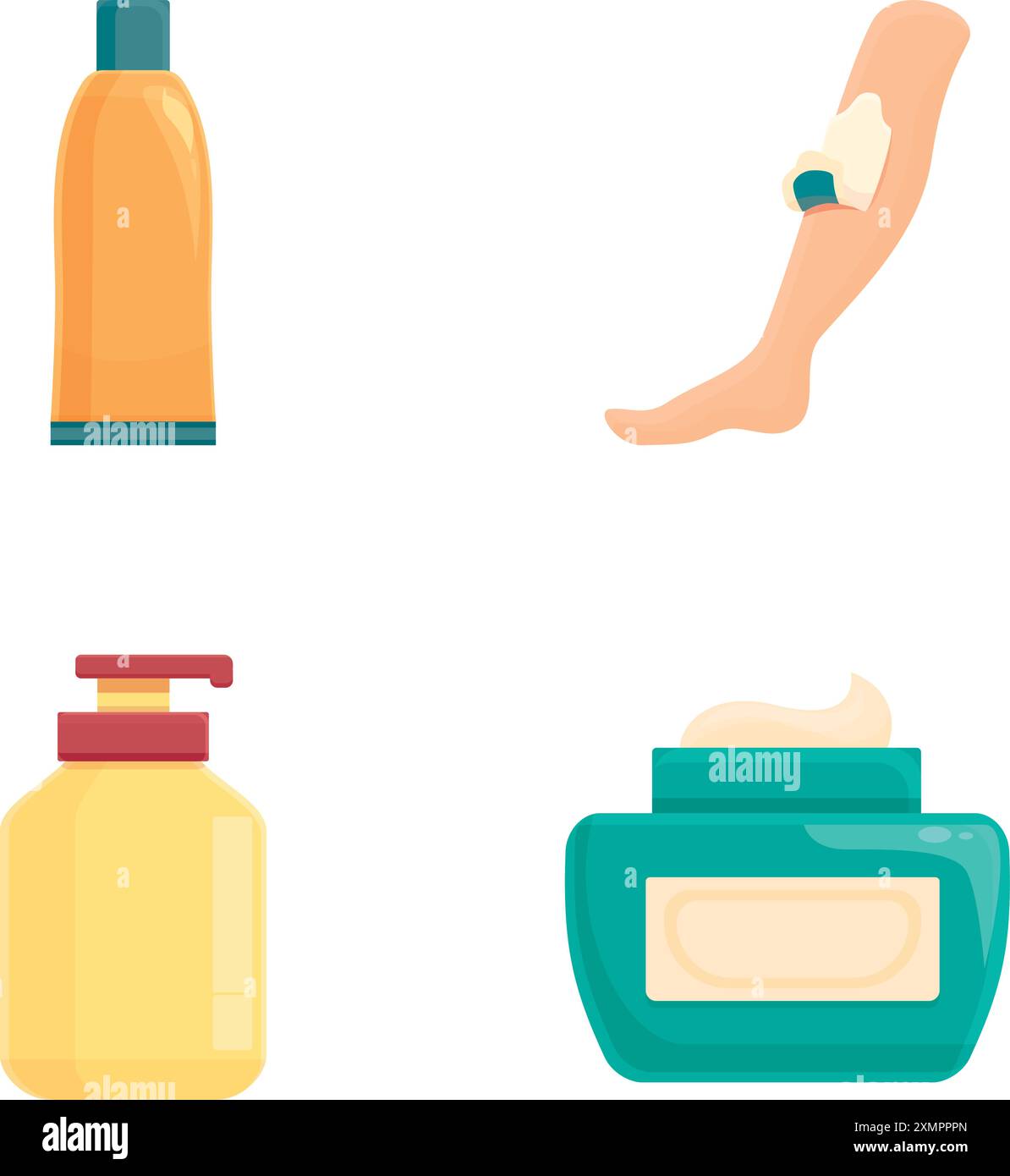 Wax therapy icons set cartoon vector. Beauty procedure in spa salon ...