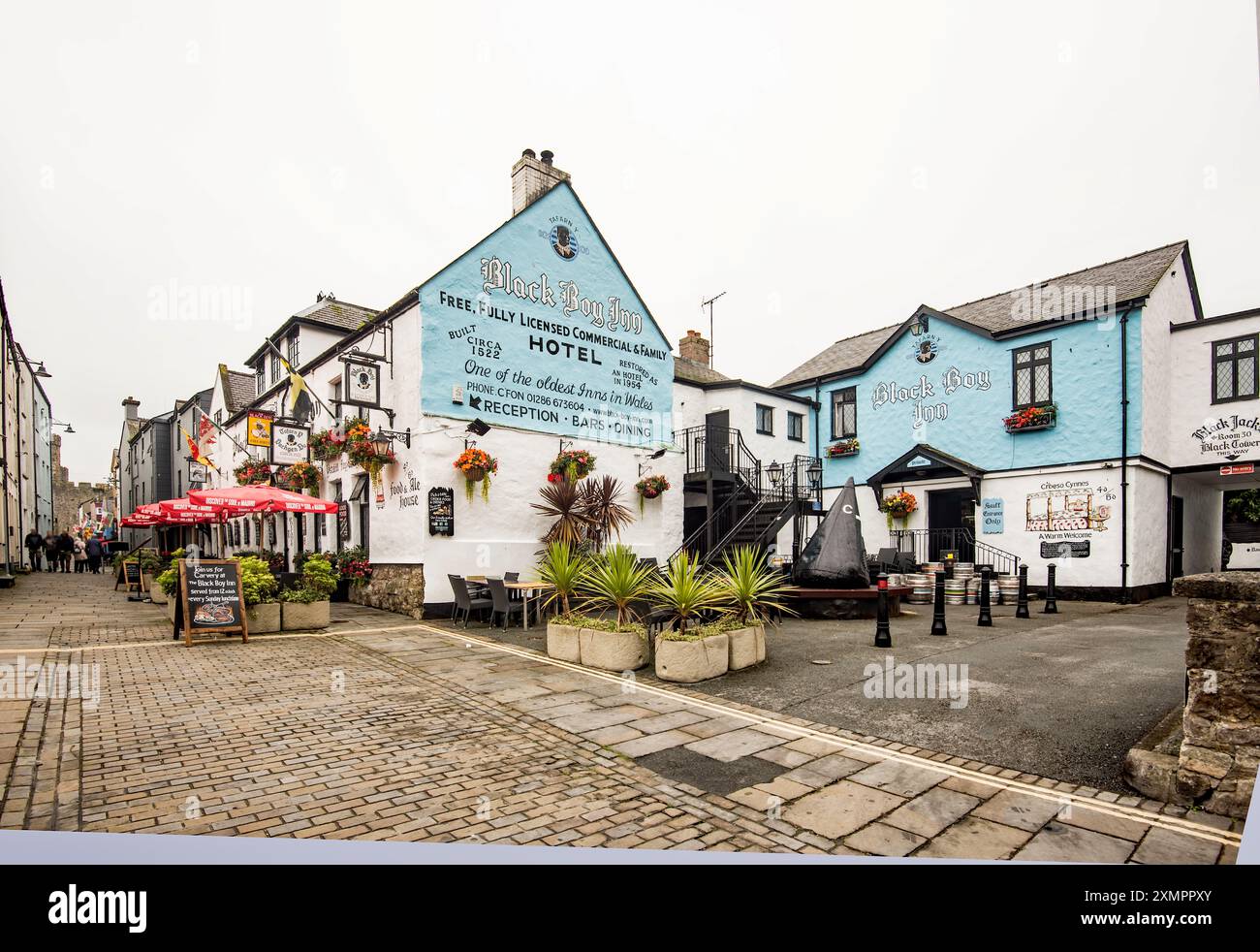 Black boy inn northgate street caernarfon wales gb hi-res stock ...