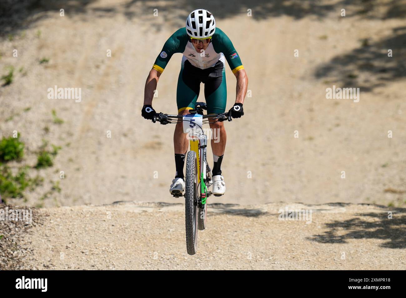 Alan Hatherly, of South Africa, competes to win the bronze medal in the ...