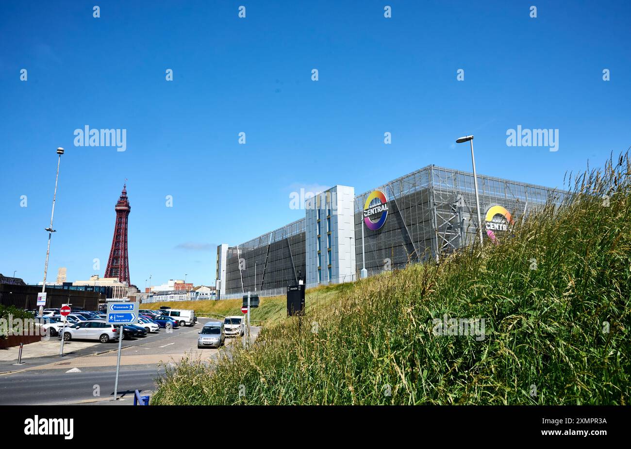 New Blackpool Central multi-storey car park and Blackppool Tower Stock ...