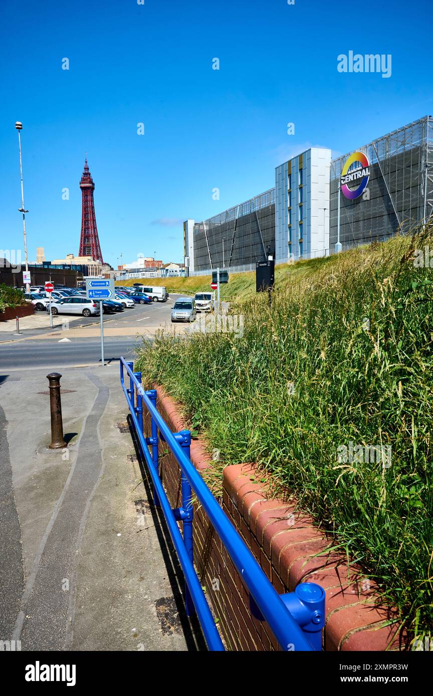 New Blackpool Central multi-storey car park and Blackppool Tower Stock ...