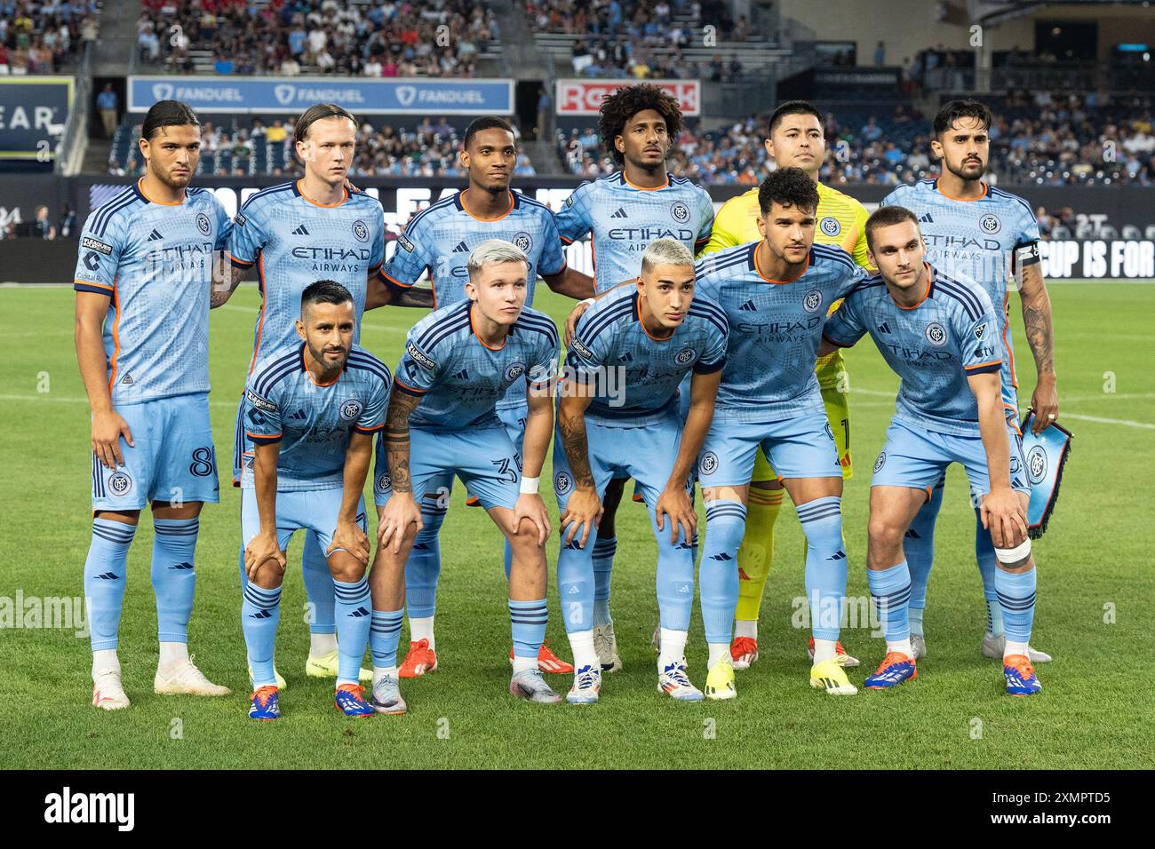 Starting eleven of NYCFC pose before League Cup group stage match ...