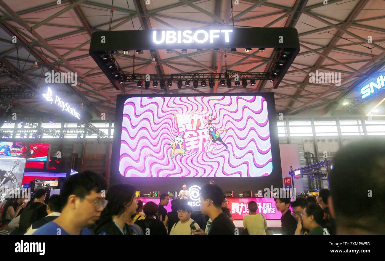 Shanghai, China. 29th July, 2024. Ubisoft is exhibiting in the ...