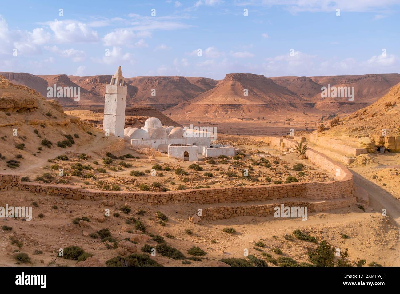 Mosque of the Seven Sleepers in Chenini Tataouine, Tunisia, a Berber ...