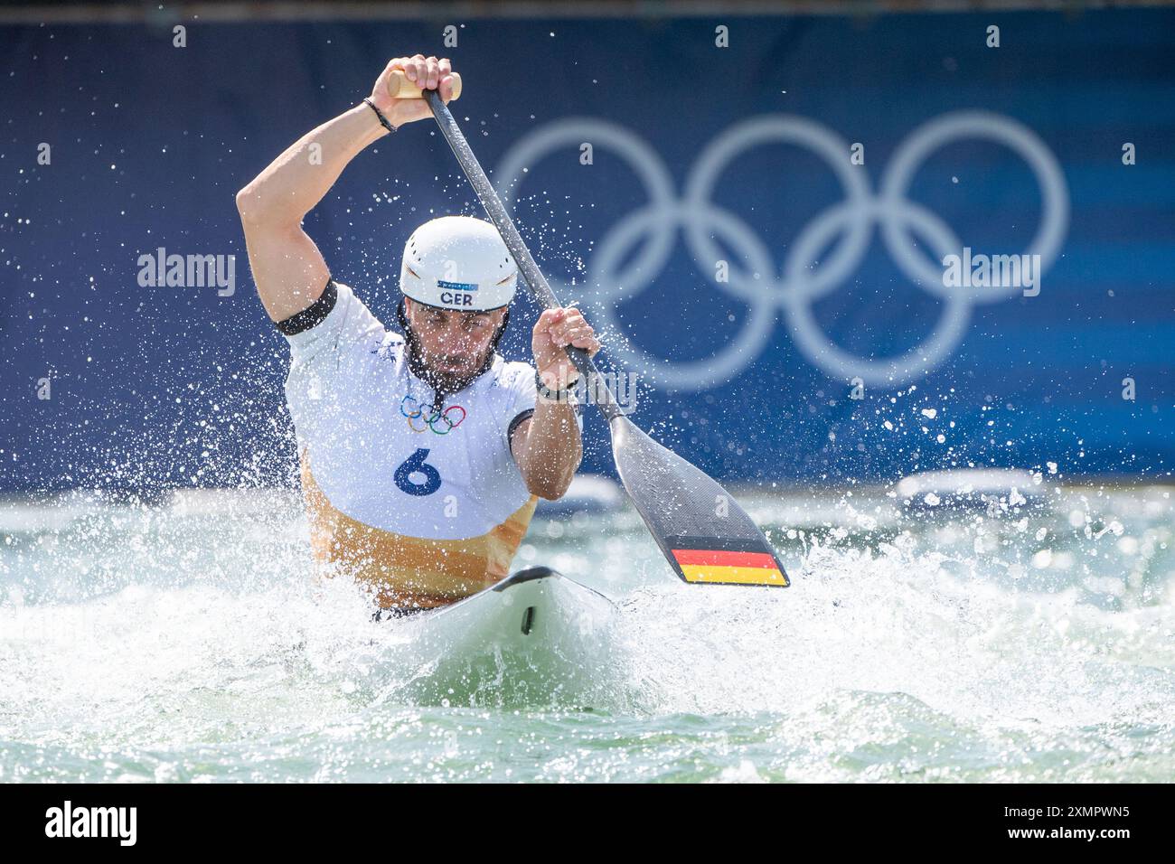 TASIADIS Sideris (Deutschland) am Start vor Branding mit den ...