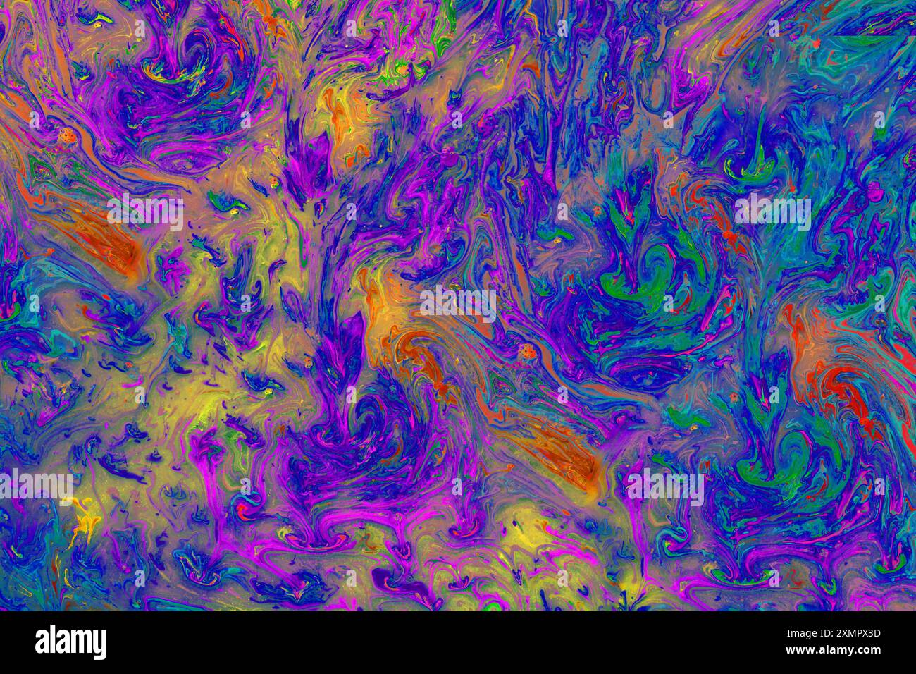 Traditional Ottoman Turkish abstract marbling art patterns as ...