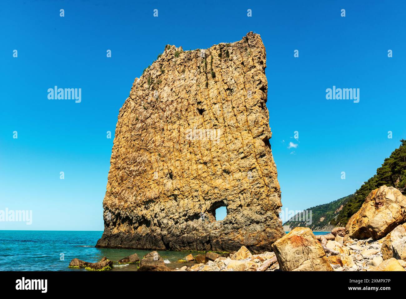 The famous Sail rock on the Black Sea coast Stock Photo - Alamy