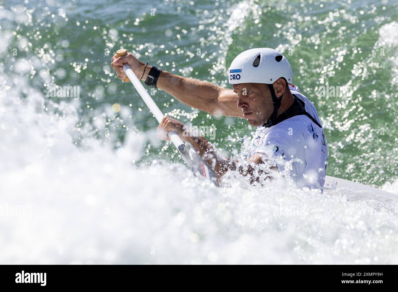 Paris, France. 29th July, 2024. Matija Marinic of Team Croatia competes ...