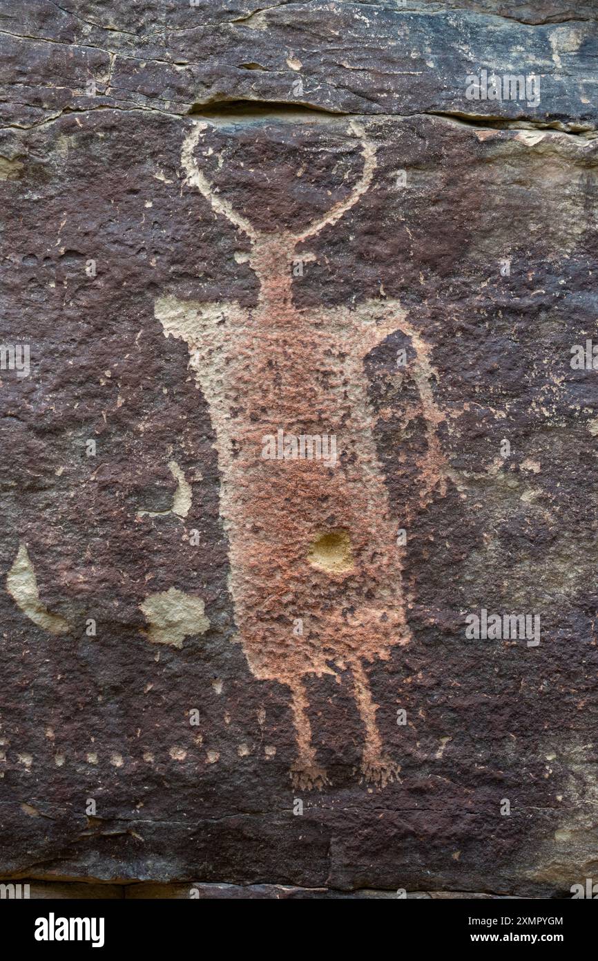 Part of the Family Panel, a pre-Hispanic Native American Fremont ...
