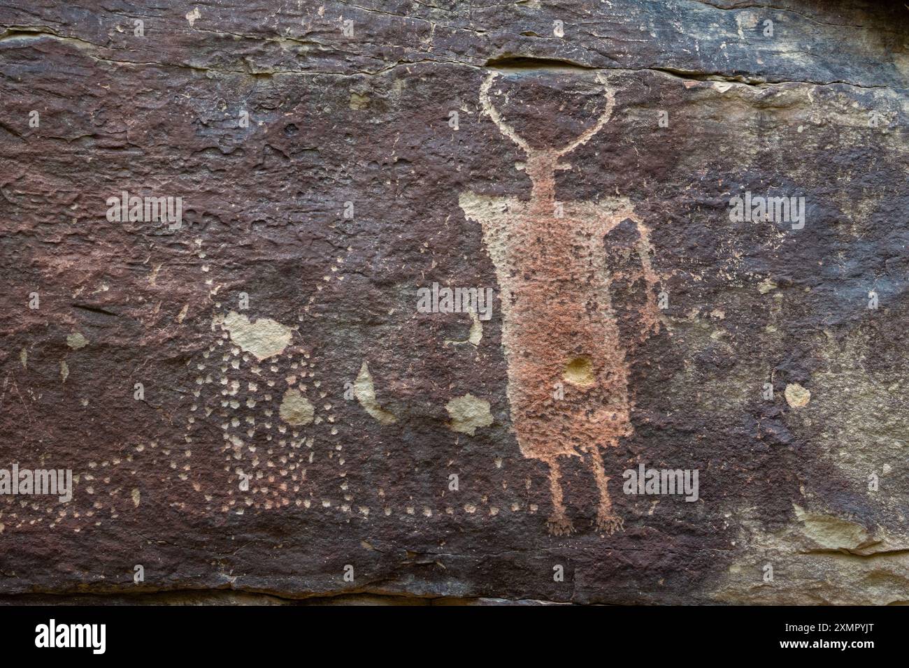 Part of the Family Panel, a pre-Hispanic Native American Fremont ...