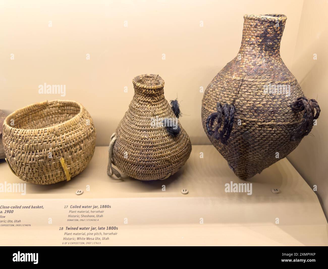 Native American artifacts from Utah in the Museum of Natural History of ...