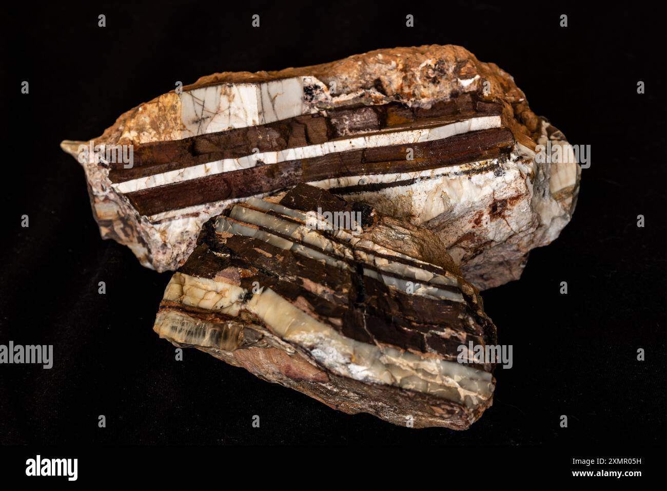 Samples of banded iron formation from the Barberton Greenstone belt ...