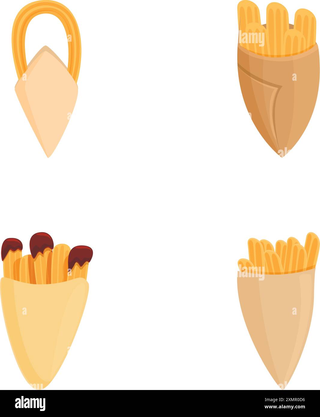Vector illustrations of padlockshaped and classic fast food items ...