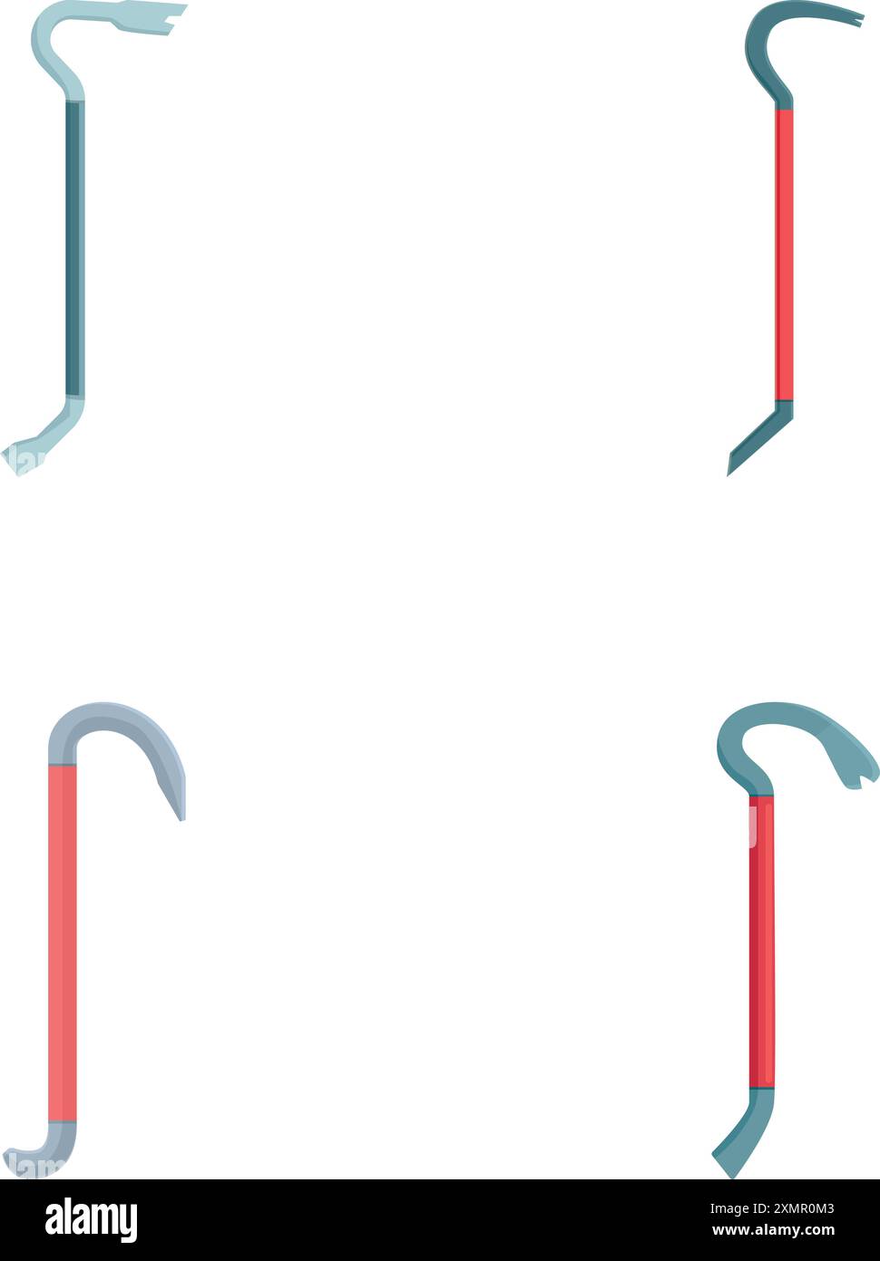 Collection of crowbars in various colors and designs for versatile use ...