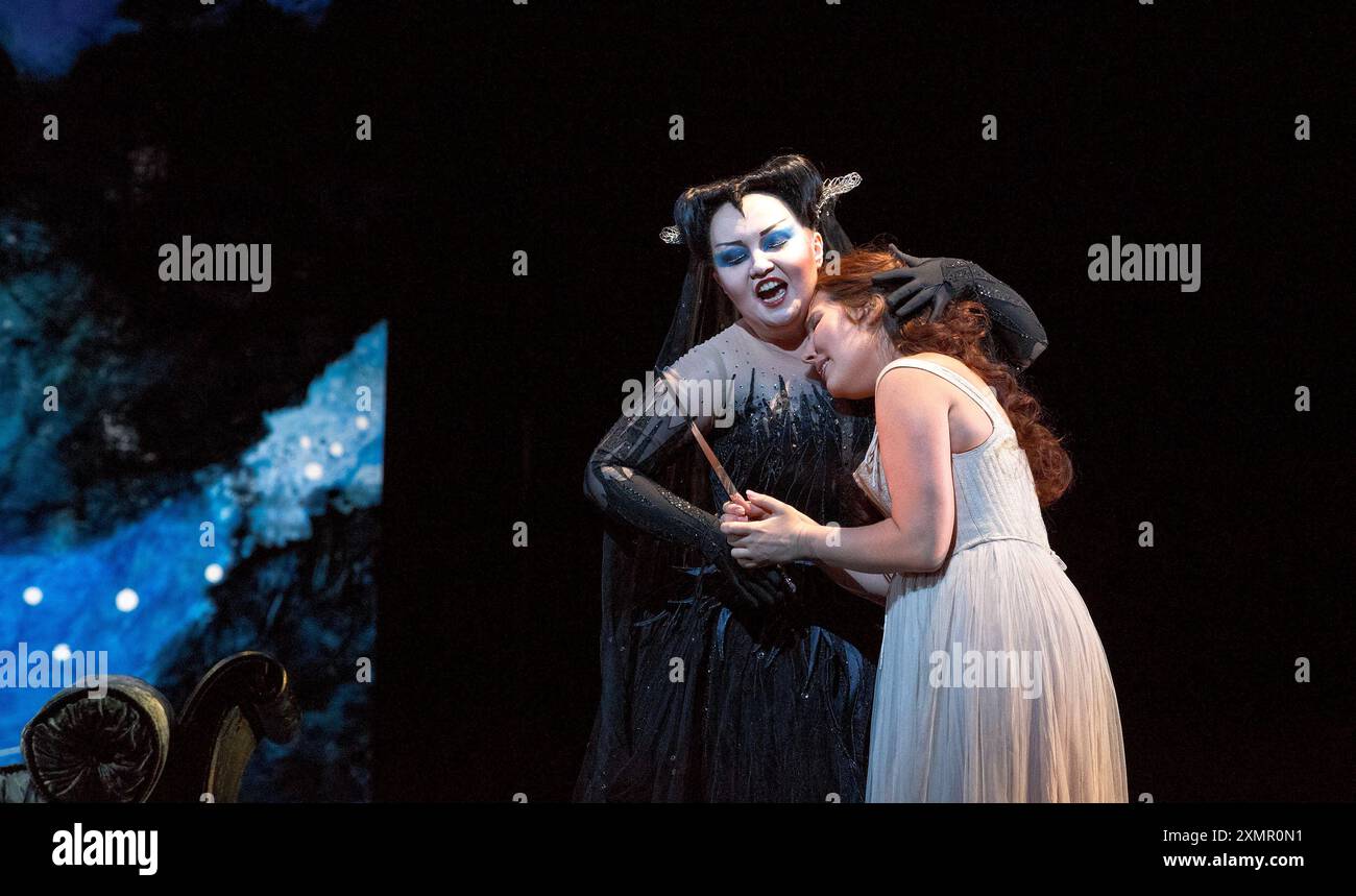 l-r: Albina Shagimuratova (Queen of the Night), Ekaterina Siurina ...