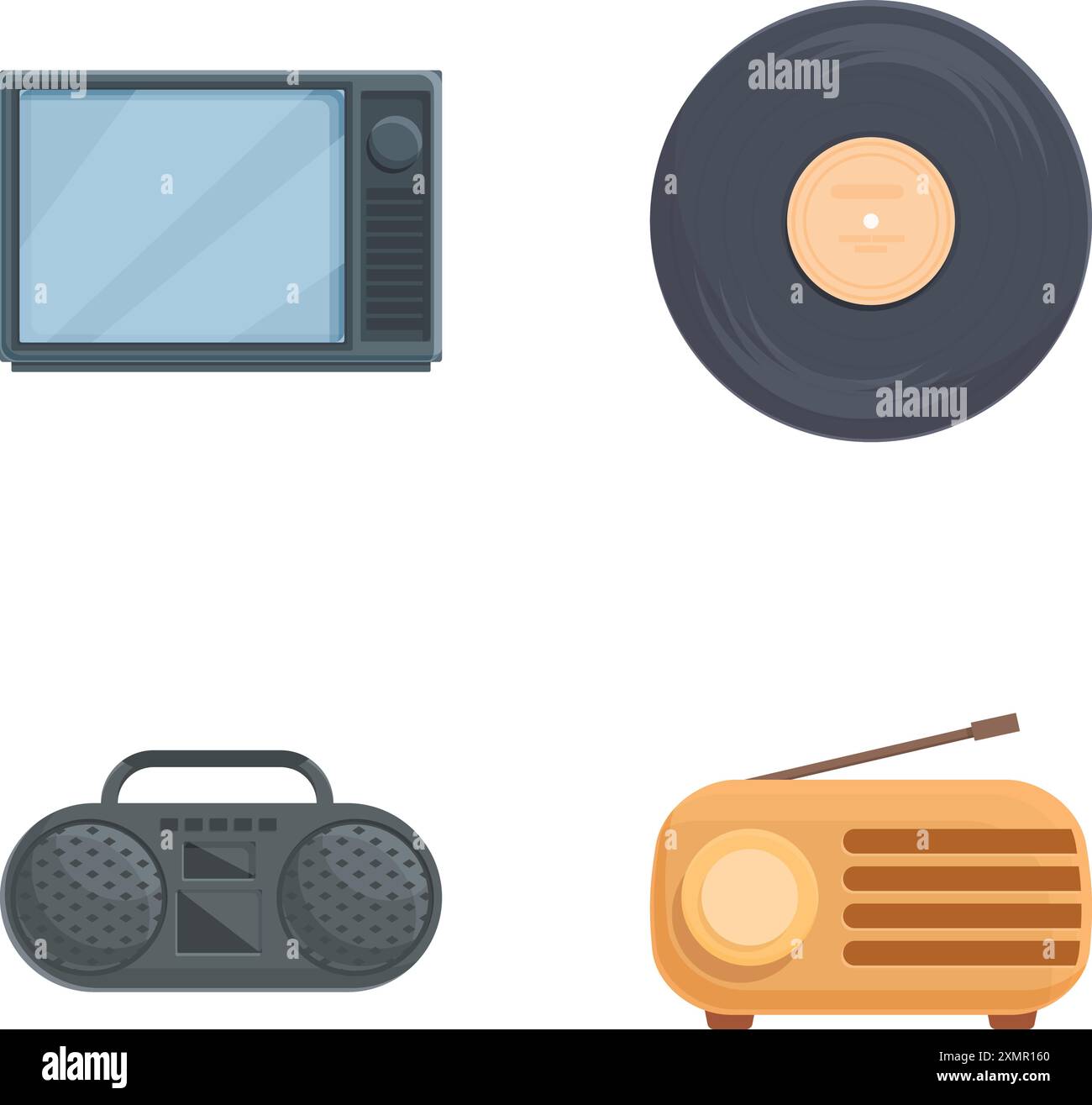 Old portable radio from Stock Vector Images - Alamy