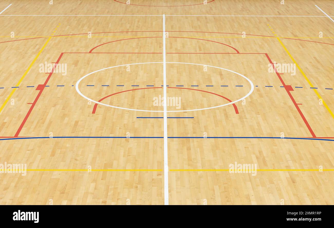 Wooden floor basketball, badminton, futsal, handball, volleyball ...