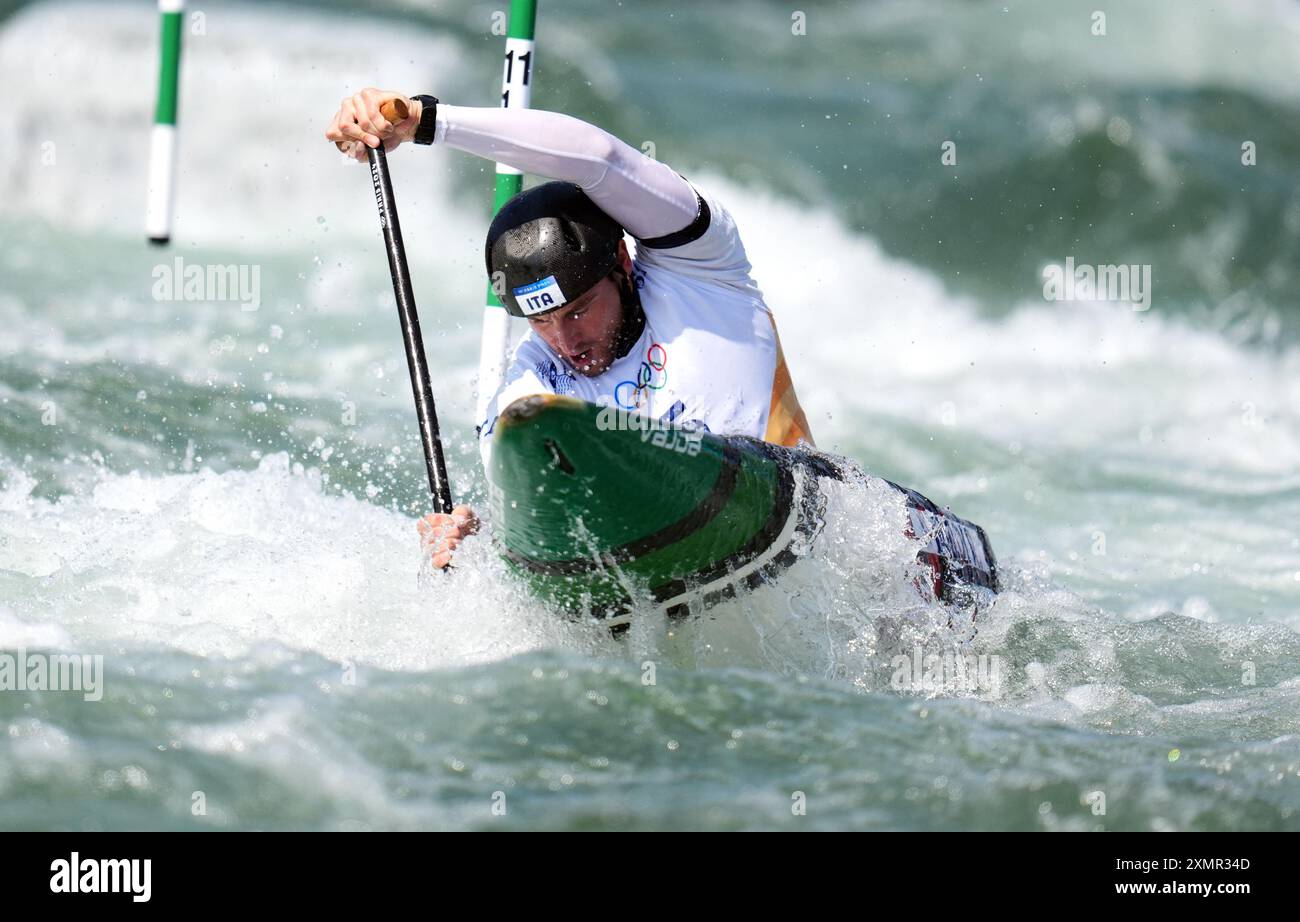 Italy's Raffaello Ivaldi during the Men's Canoe Single Semi final at ...