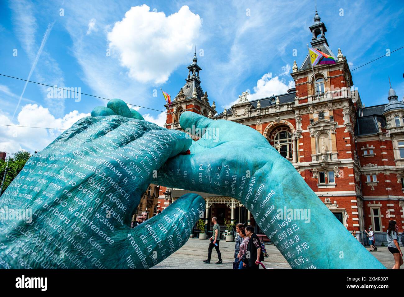 Amsterdam, Netherlands. 27th July, 2024. A closer look at the texts ...