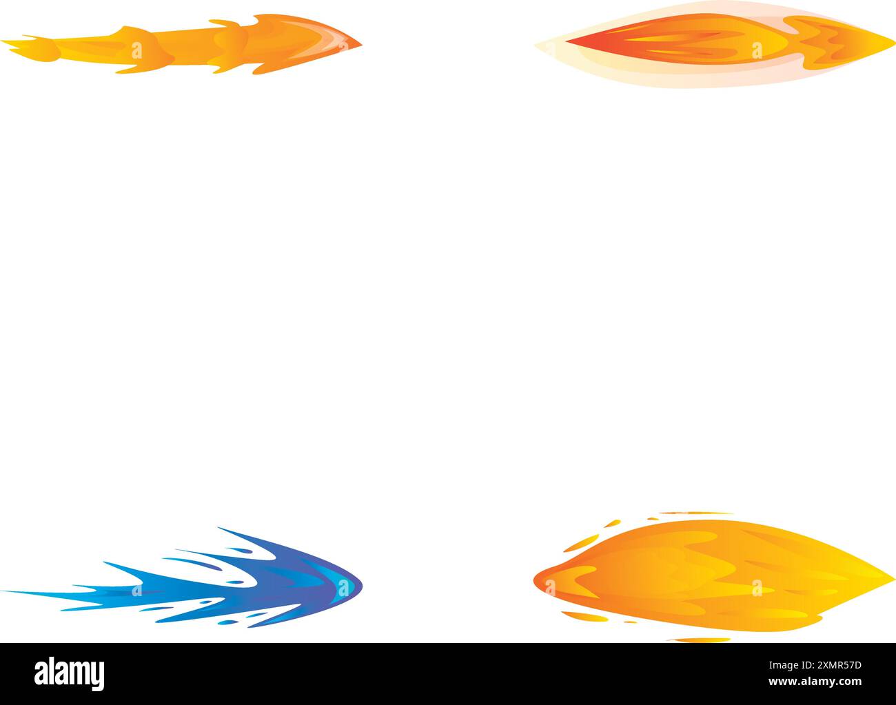 Four flames Cut Out Stock Images & Pictures - Alamy