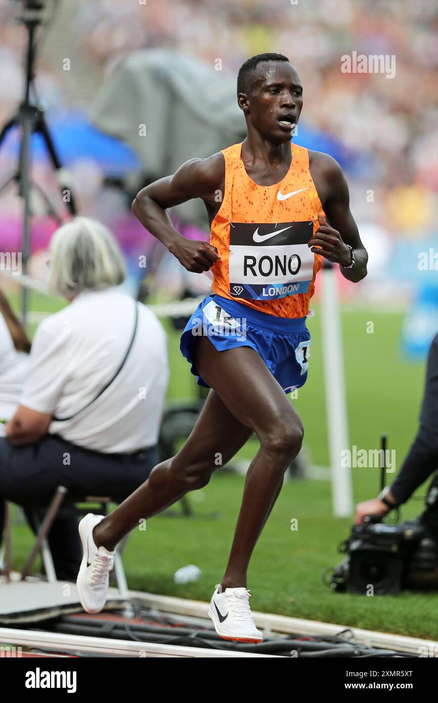 Gideon Kipkertich RONO (Kenya), competing in the Men's 3000m Final at ...