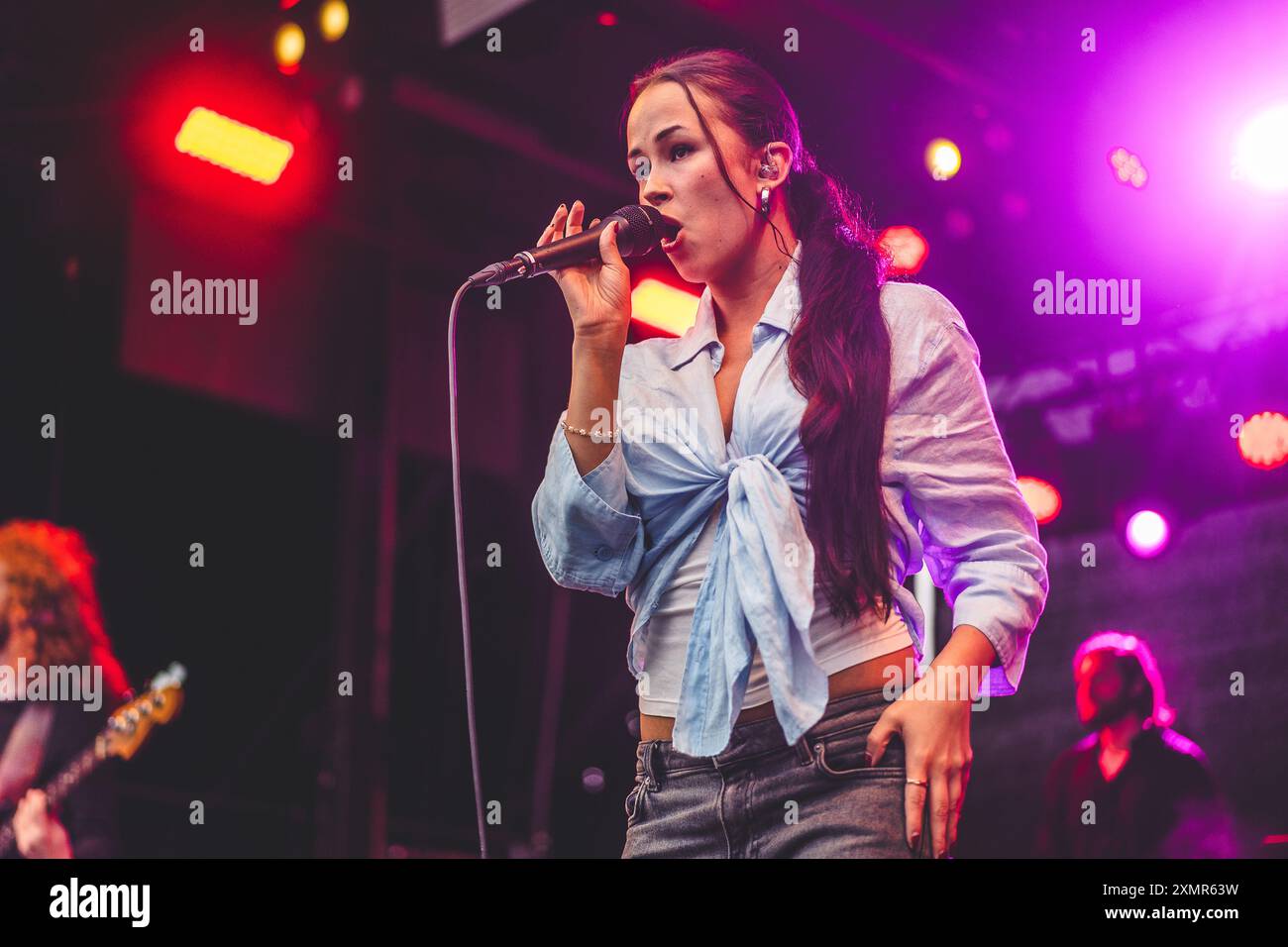 Sydregote, Faroe Island. 20th, July 2024. The Norwegian singer Nelly ...