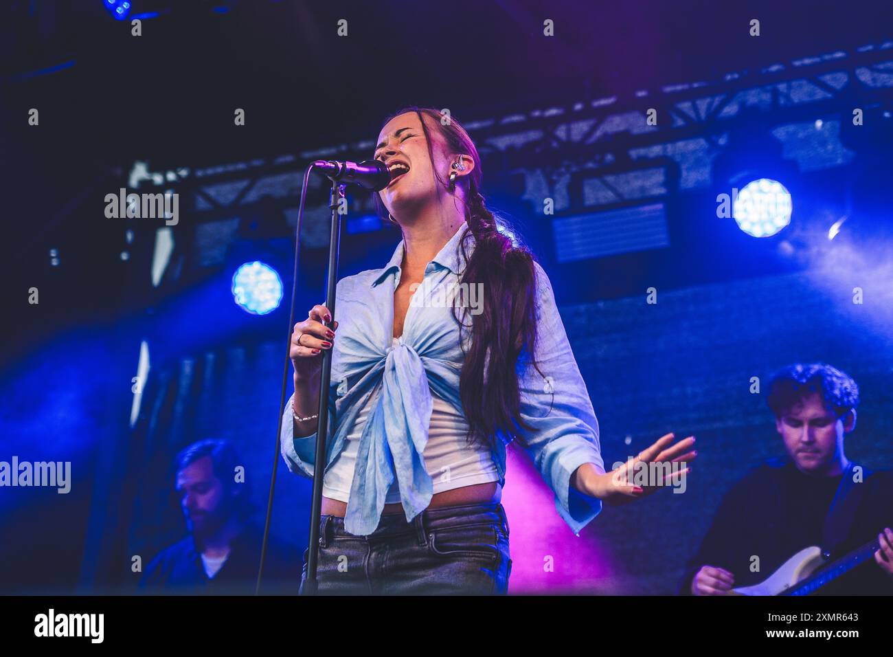 Sydregote, Faroe Island. 20th, July 2024. The Norwegian singer Nelly ...