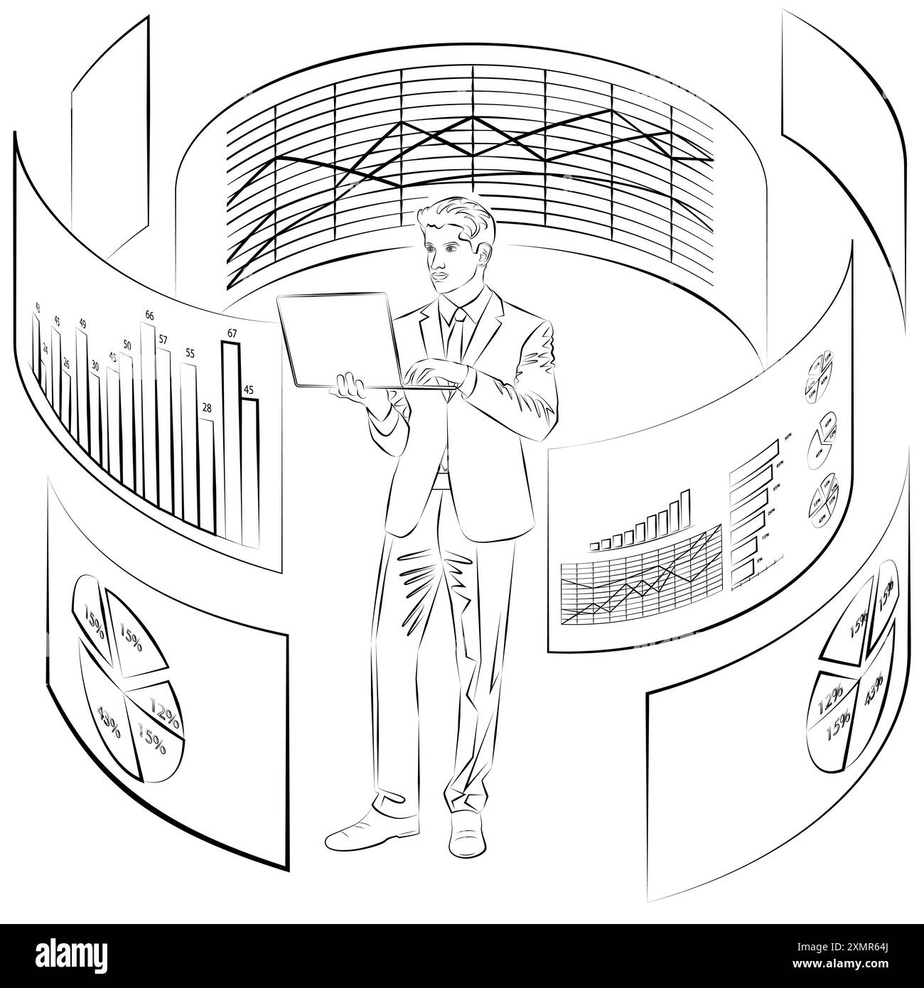 Researching Black and White Stock Photos & Images - Alamy