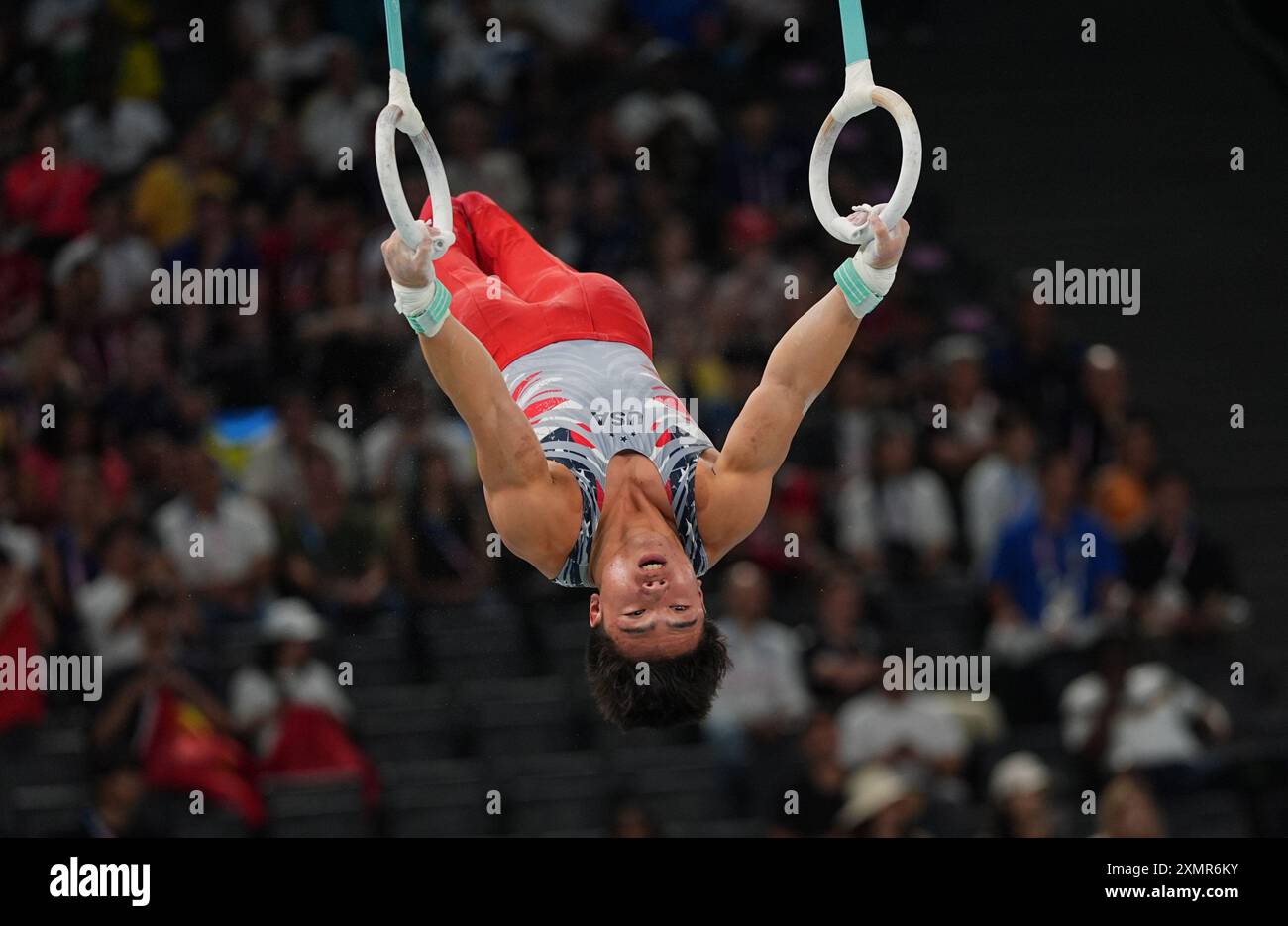 July 29 2024: Asher Hong (United States of Armerica) competes during ...