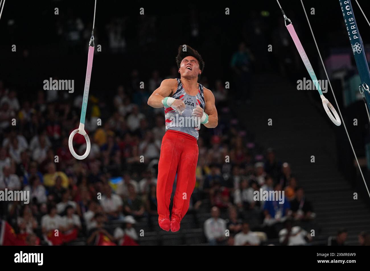 July 29 2024: Asher Hong (United States of Armerica) competes during ...