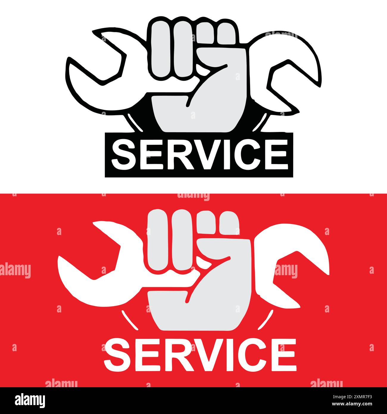 Unique logo combination of gear and wrench. It is suitable for use for ...