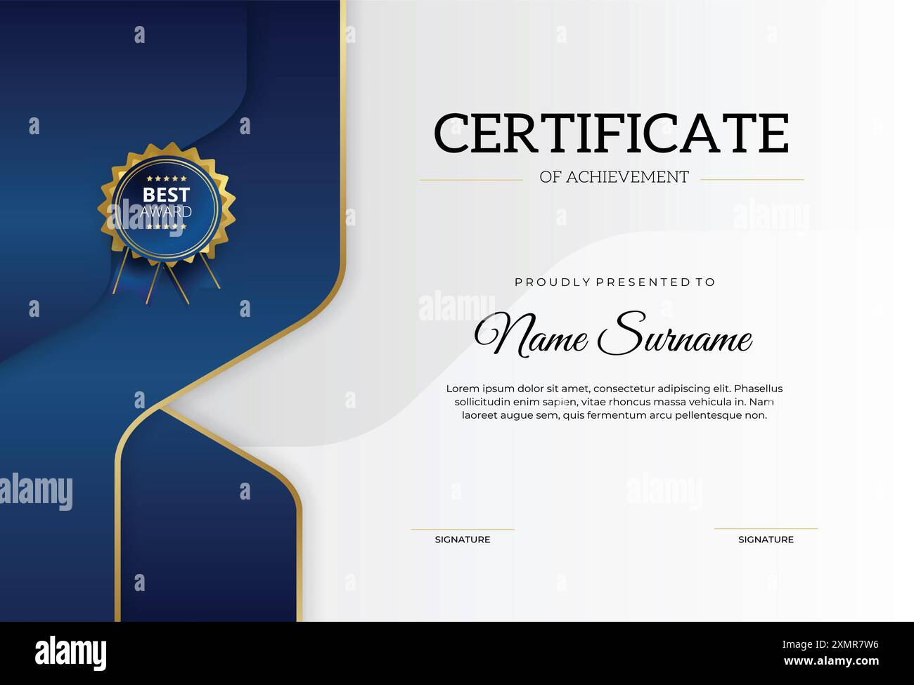 Diploma Certificate of achevment Stock Vector Image & Art - Alamy