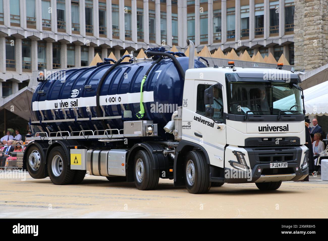 A UNIVERSAL TANKER GROUP LTD VOLVO FMX TANKER AT THE WORSHIPFUL COMPANY ...