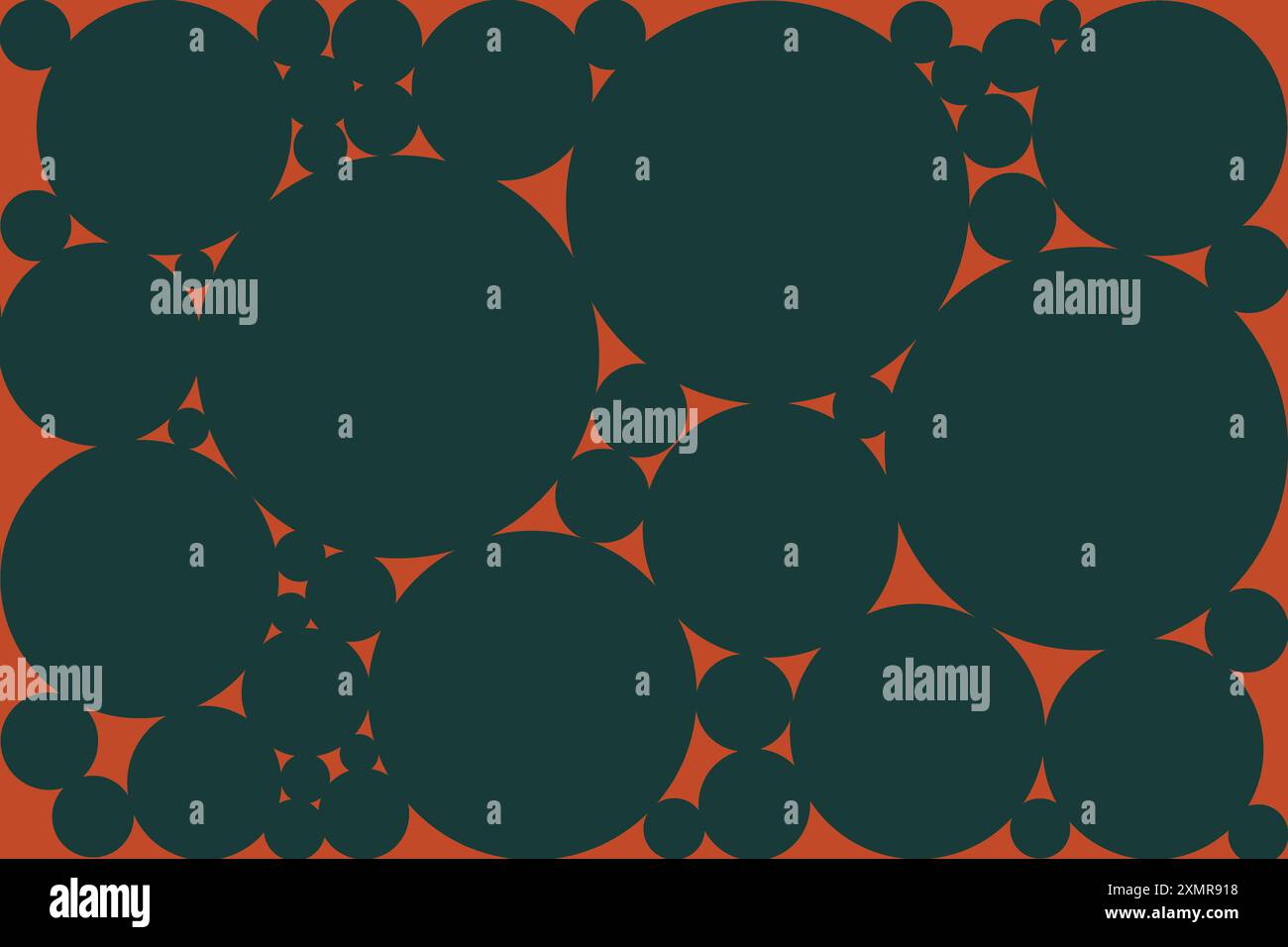 Green abstract pattern featuring dark green circles of various sizes on ...
