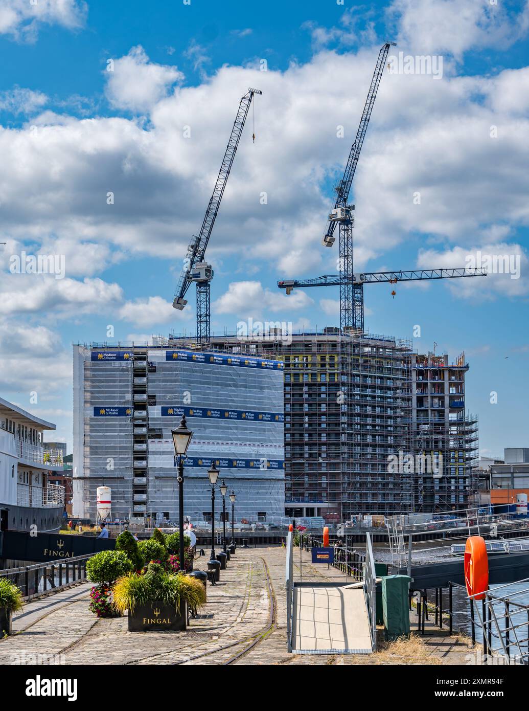 High rise apartment buildings under construction on Ocean Drive near ...
