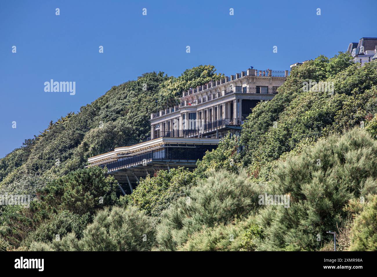Folkestone's Leas Cliff Hall photographed from below Stock Photo - Alamy
