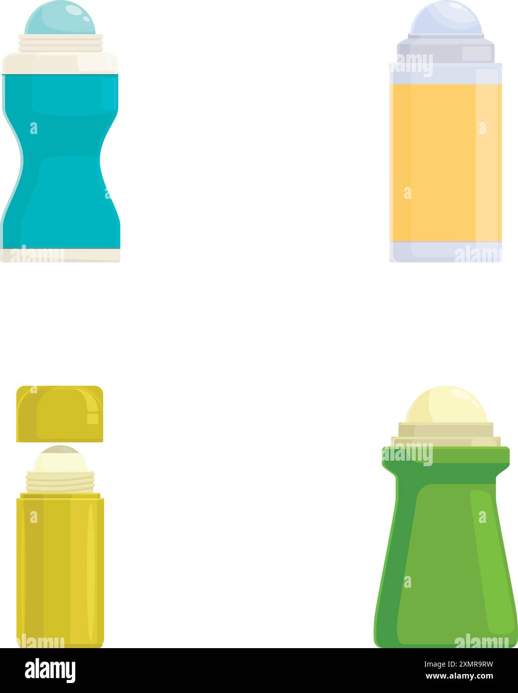 Collection of colorful, simple vector graphics of spice shakers for ...
