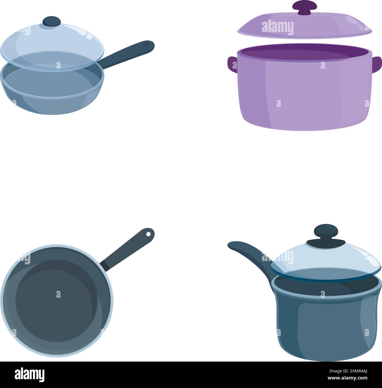 Pots pans in modern Stock Vector Images - Alamy