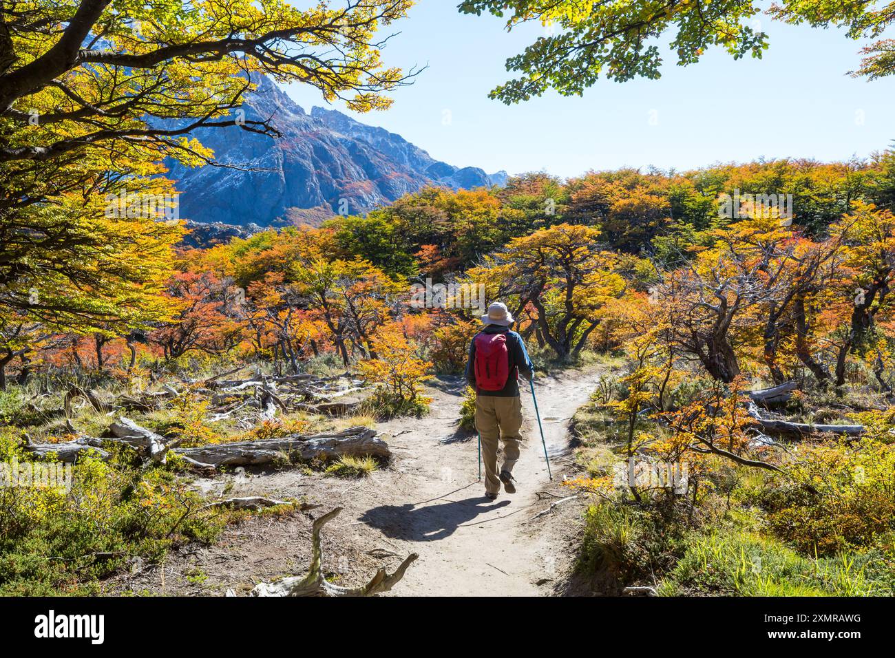 Hike in the autumn mountains. Fall season theme Stock Photo - Alamy